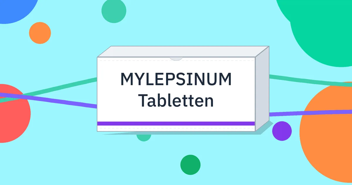 Symbolbild: Packung mit der Aufschrift MYLEPSINUM Tabletten (PZN 00695841) – Verfügbarkeit und Bezug in Apotheken in Frankfurt am Main