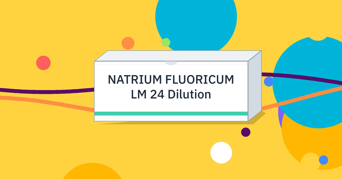 Symbolbild: Packung mit der Aufschrift NATRIUM FLUORICUM LM 24 Dilution (PZN 12962632) – Verfügbarkeit und Bezug in Apotheken in Frankfurt am Main