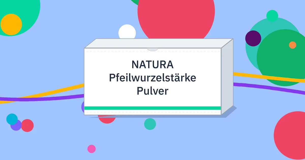 Symbolbild: Packung mit der Aufschrift NATURA Pfeilwurzelstärke Pulver (PZN 16813165) – Verfügbarkeit und Bezug in Apotheken in Frankfurt am Main