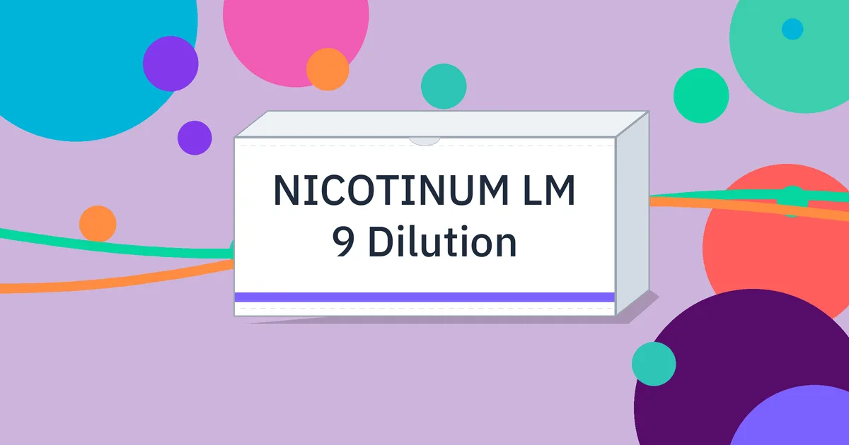 Symbolbild: Packung mit der Aufschrift NICOTINUM LM 9 Dilution (PZN 12969048) – Verfügbarkeit und Bezug in Apotheken in Frankfurt am Main
