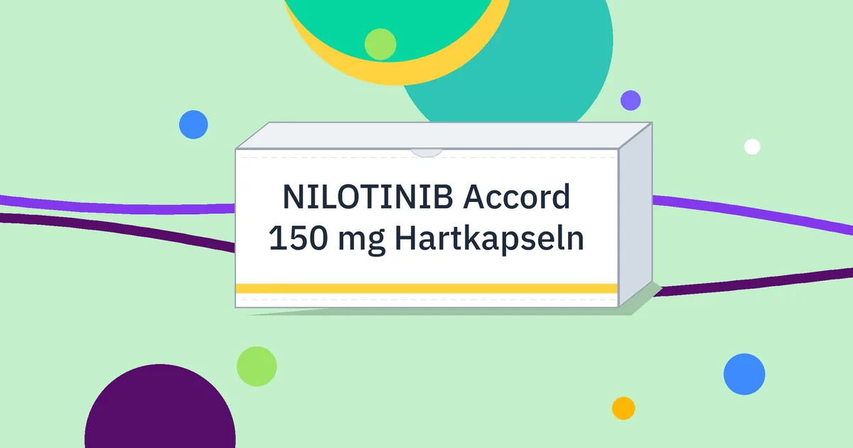 Symbolbild: Packung mit der Aufschrift NILOTINIB Accord 150 mg Hartkapseln (PZN 20043112) – Verfügbarkeit und Bezug in Apotheken in Frankfurt am Main