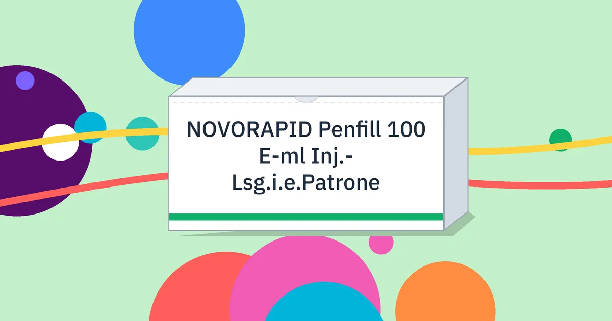 Symbolbild: Packung mit der Aufschrift NOVORAPID Penfill 100 E-ml Inj.-Lsg.i.e.Patrone (PZN 18253902) – Verfügbarkeit und Bezug in Apotheken in Frankfurt am Main