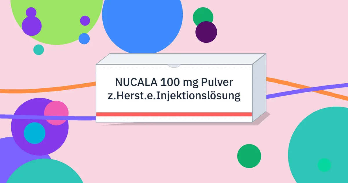 Symbolbild: Packung mit der Aufschrift NUCALA 100 mg Pulver z.Herst.e.Injektionslösung (PZN 12481625) – Verfügbarkeit und Bezug in Apotheken in Frankfurt am Main