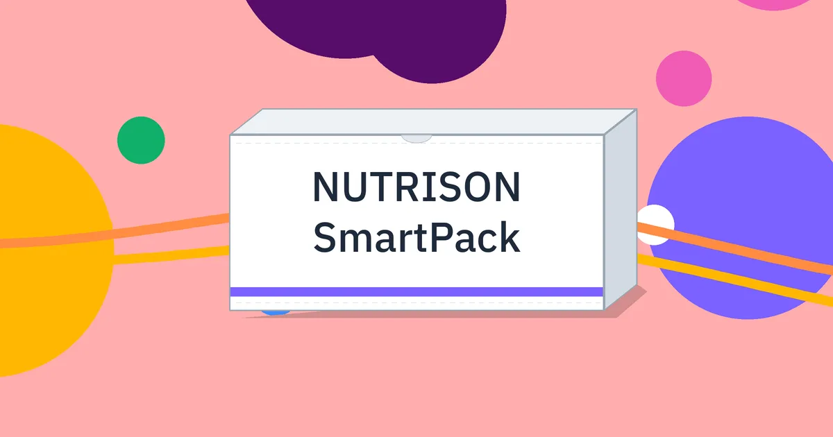 Symbolbild: Packung mit der Aufschrift NUTRISON SmartPack (PZN 14132188) – Verfügbarkeit und Bezug in Apotheken in Frankfurt am Main