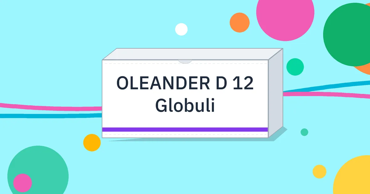 Symbolbild: Packung mit der Aufschrift OLEANDER D 12 Globuli (PZN 00909012) – Verfügbarkeit und Bezug in Apotheken in Frankfurt am Main