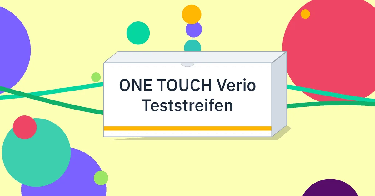 Symbolbild: Packung mit der Aufschrift ONE TOUCH Verio Teststreifen (PZN 20322906) – Verfügbarkeit und Bezug in Apotheken in Frankfurt am Main