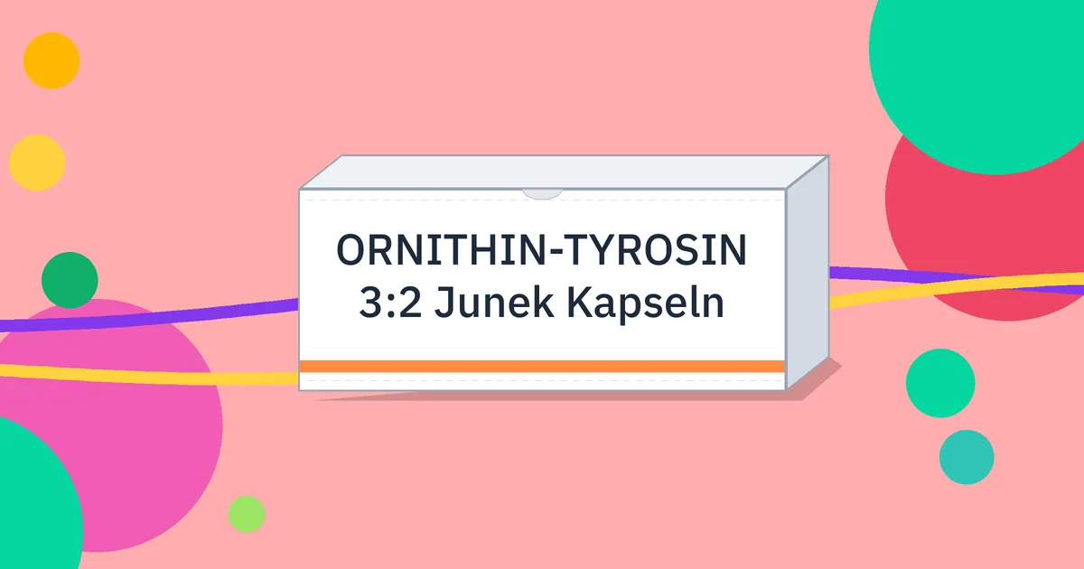 Symbolbild: Packung mit der Aufschrift ORNITHIN-TYROSIN 3:2 Junek Kapseln (PZN 00983497) – Verfügbarkeit und Bezug in Apotheken in Frankfurt am Main