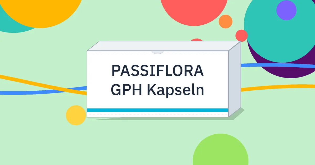 Symbolbild: Packung mit der Aufschrift PASSIFLORA GPH Kapseln (PZN 01696185) – Verfügbarkeit und Bezug in Apotheken in Frankfurt am Main