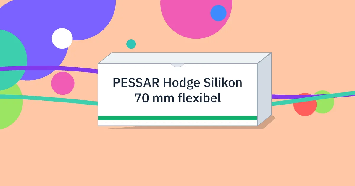 Symbolbild: Packung mit der Aufschrift PESSAR Hodge Silikon 70 mm flexibel (PZN 02442736) – Verfügbarkeit und Bezug in Apotheken in Frankfurt am Main