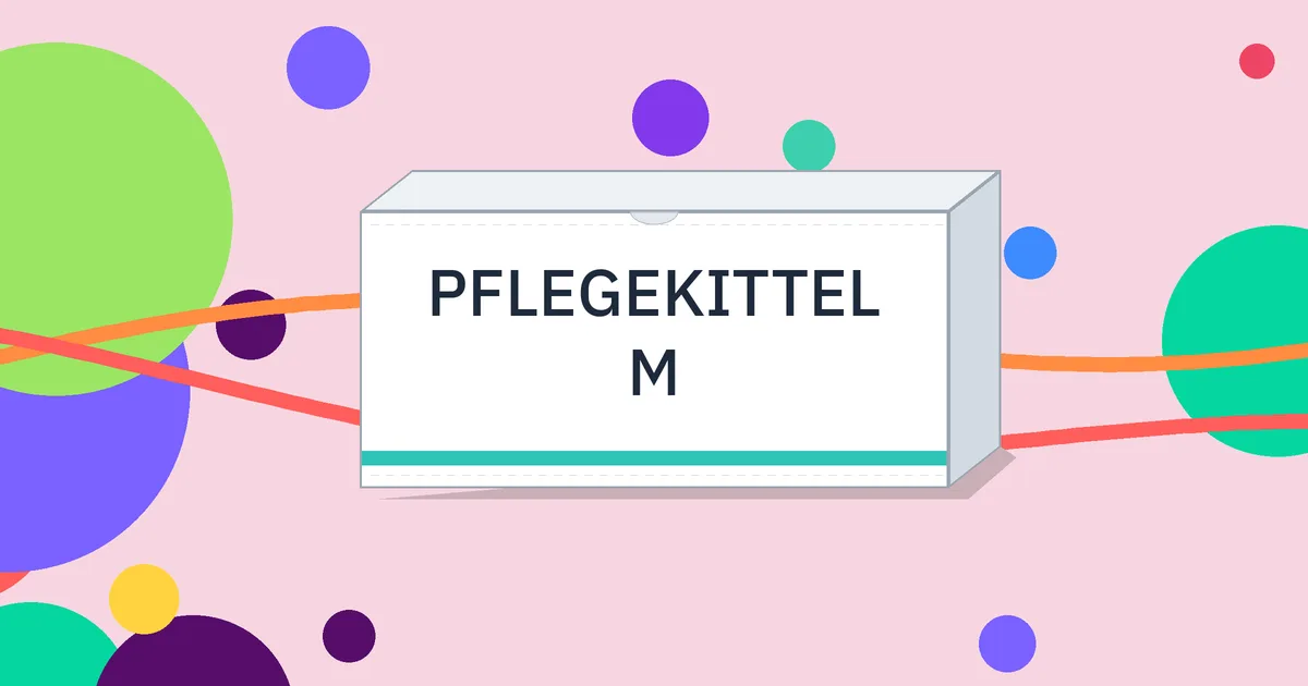 Symbolbild: Packung mit der Aufschrift PFLEGEKITTEL M (PZN 04207809) – Verfügbarkeit und Bezug in Apotheken in Frankfurt am Main