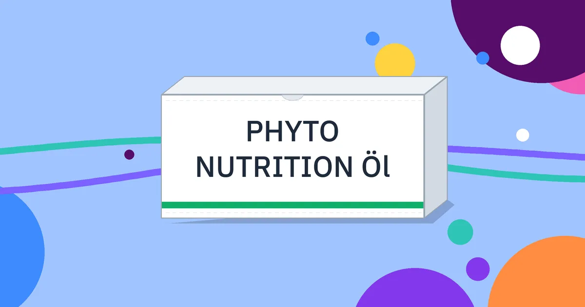 Symbolbild: Packung mit der Aufschrift PHYTO NUTRITION Öl (PZN 19478649) – Verfügbarkeit und Bezug in Apotheken in Frankfurt am Main