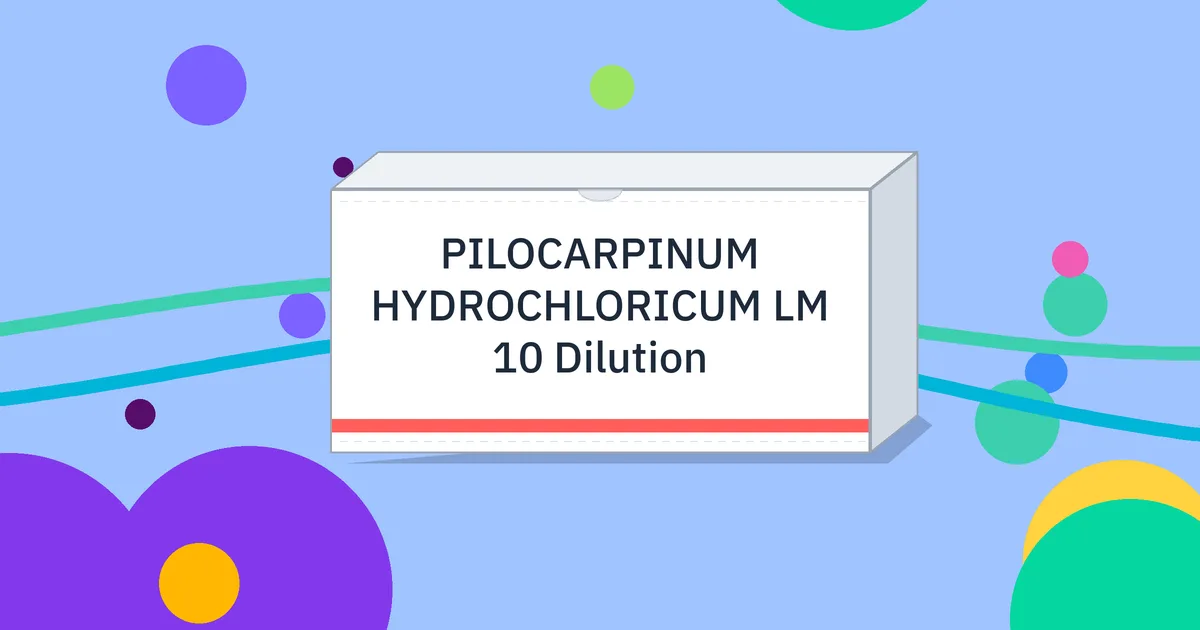 Symbolbild: Packung mit der Aufschrift PILOCARPINUM HYDROCHLORICUM LM 10 Dilution (PZN 13642042) – Verfügbarkeit und Bezug in Apotheken in Frankfurt am Main