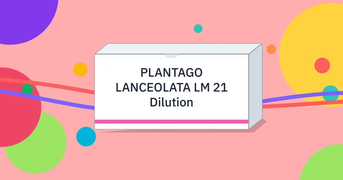 Symbolbild: Packung mit der Aufschrift PLANTAGO LANCEOLATA LM 21 Dilution (PZN 13037074) – Verfügbarkeit und Bezug in Apotheken in Frankfurt am Main