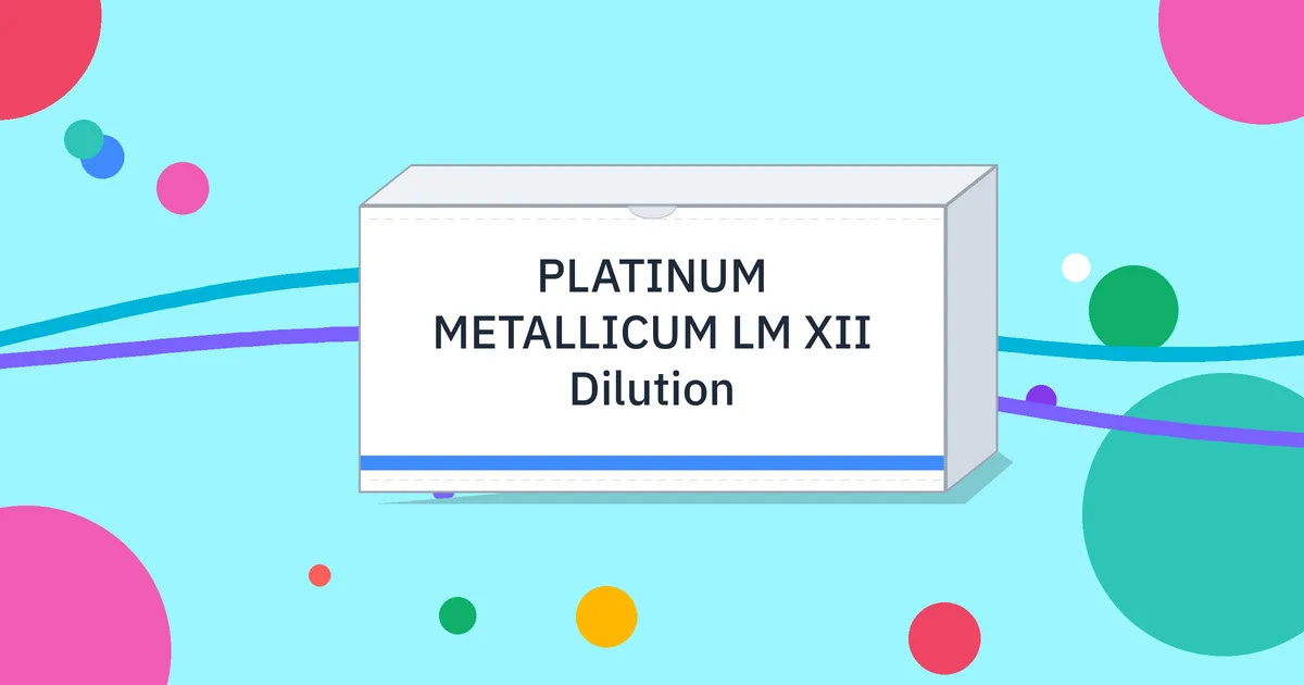 Symbolbild: Packung mit der Aufschrift PLATINUM METALLICUM LM XII Dilution (PZN 02675529) – Verfügbarkeit und Bezug in Apotheken in Frankfurt am Main