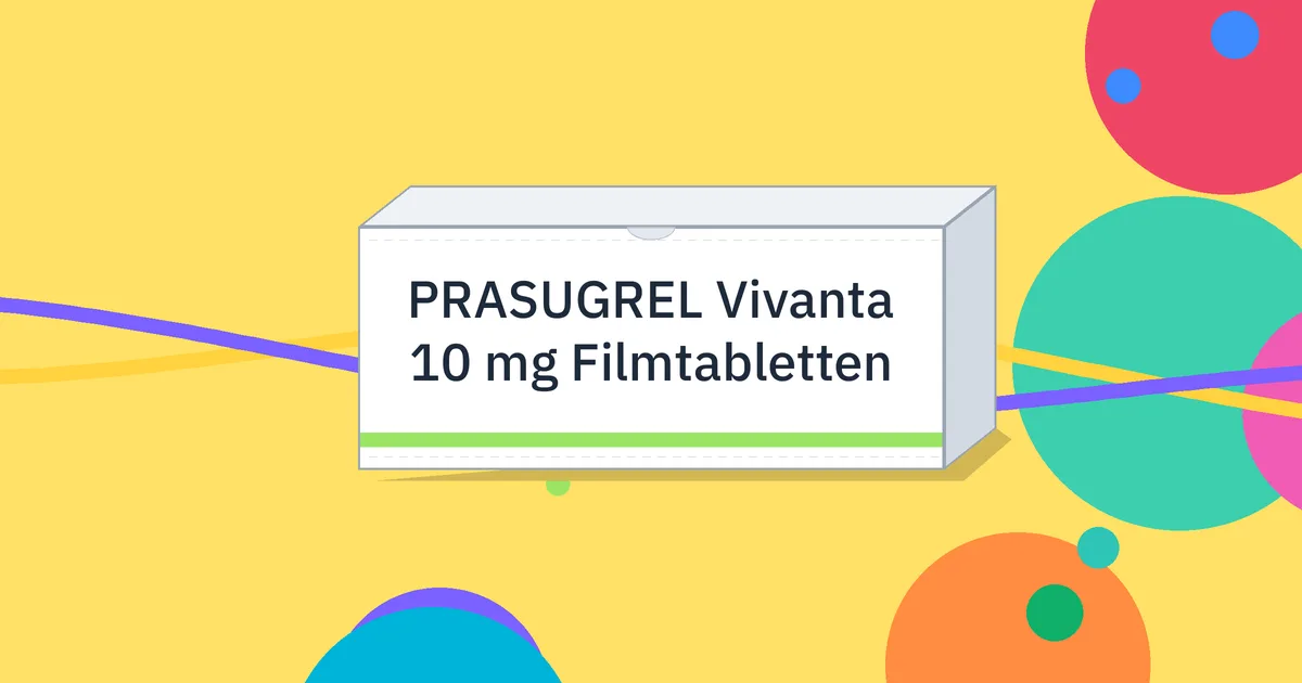 Symbolbild: Packung mit der Aufschrift PRASUGREL Vivanta 10 mg Filmtabletten (PZN 17940210) – Verfügbarkeit und Bezug in Apotheken in Frankfurt am Main