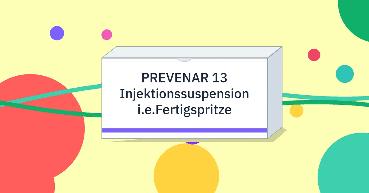 Symbolbild: Packung mit der Aufschrift PREVENAR 13 Injektionssuspension i.e.Fertigspritze (PZN 10179974) – Verfügbarkeit und Bezug in Apotheken in Frankfurt am Main