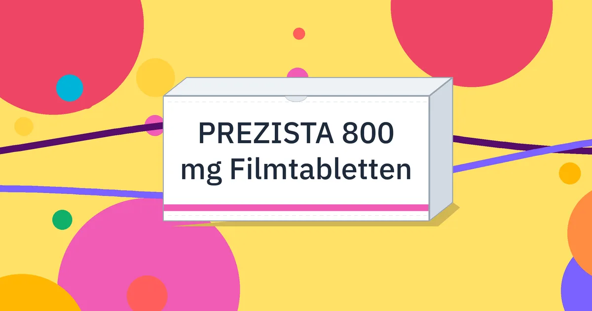 Symbolbild: Packung mit der Aufschrift PREZISTA 800 mg Filmtabletten (PZN 10193017) – Verfügbarkeit und Bezug in Apotheken in Frankfurt am Main