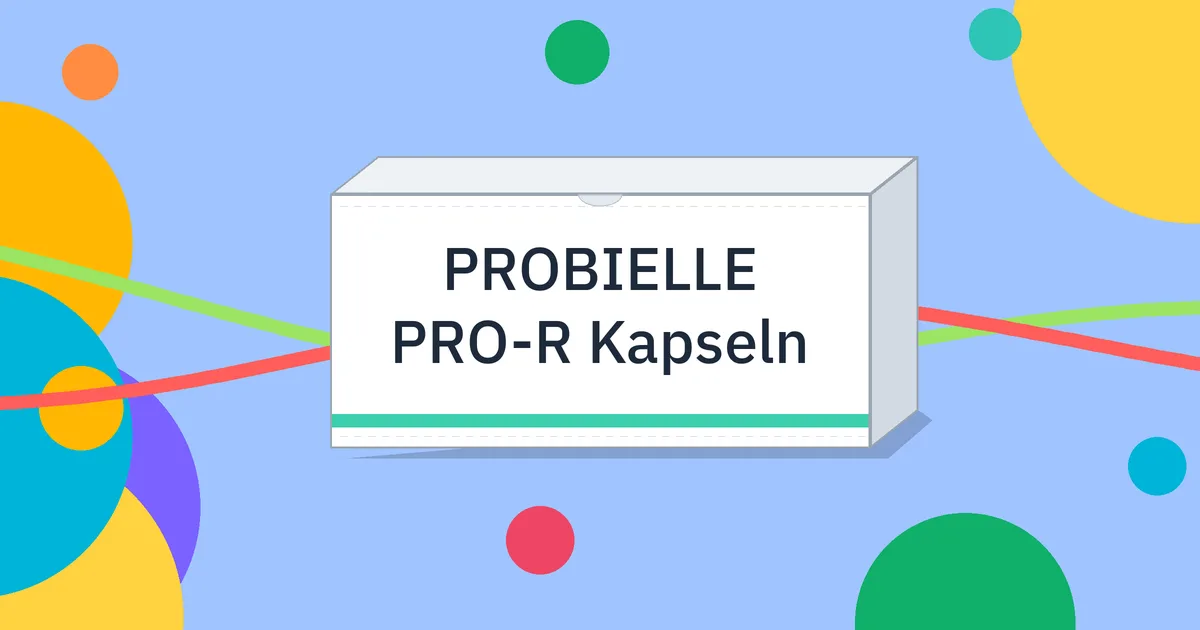 Symbolbild: Packung mit der Aufschrift PROBIELLE PRO-R Kapseln (PZN 15861452) – Verfügbarkeit und Bezug in Apotheken in Frankfurt am Main
