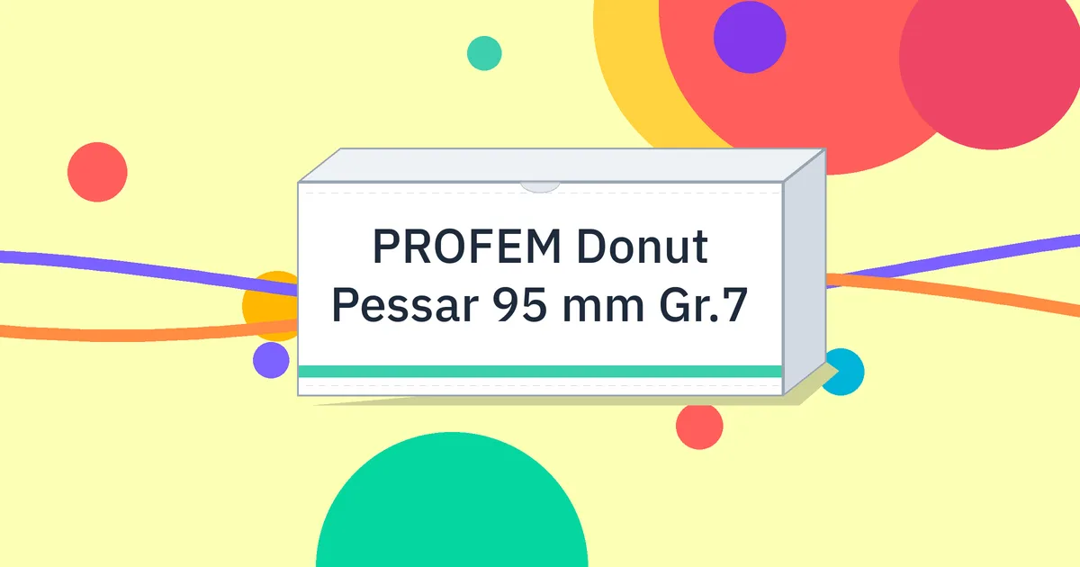 Symbolbild: Packung mit der Aufschrift PROFEM Donut Pessar 95 mm Gr.7 (PZN 19998389) – Verfügbarkeit und Bezug in Apotheken in Frankfurt am Main