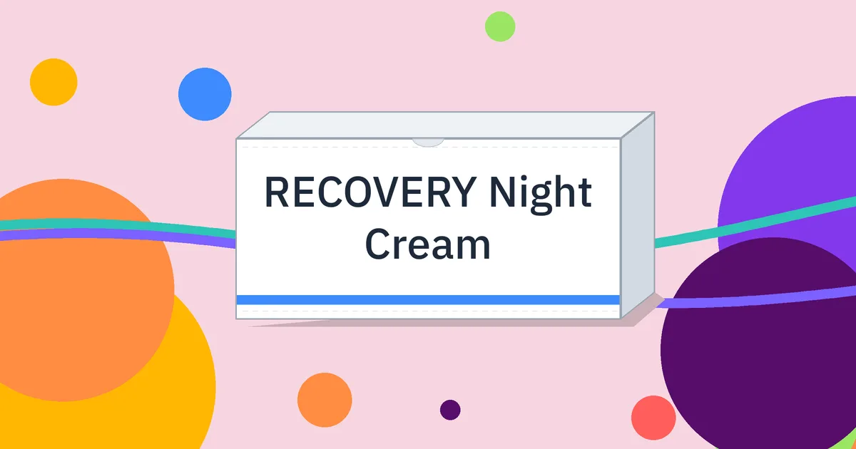 Symbolbild: Packung mit der Aufschrift RECOVERY Night Cream (PZN 18804868) – Verfügbarkeit und Bezug in Apotheken in Frankfurt am Main