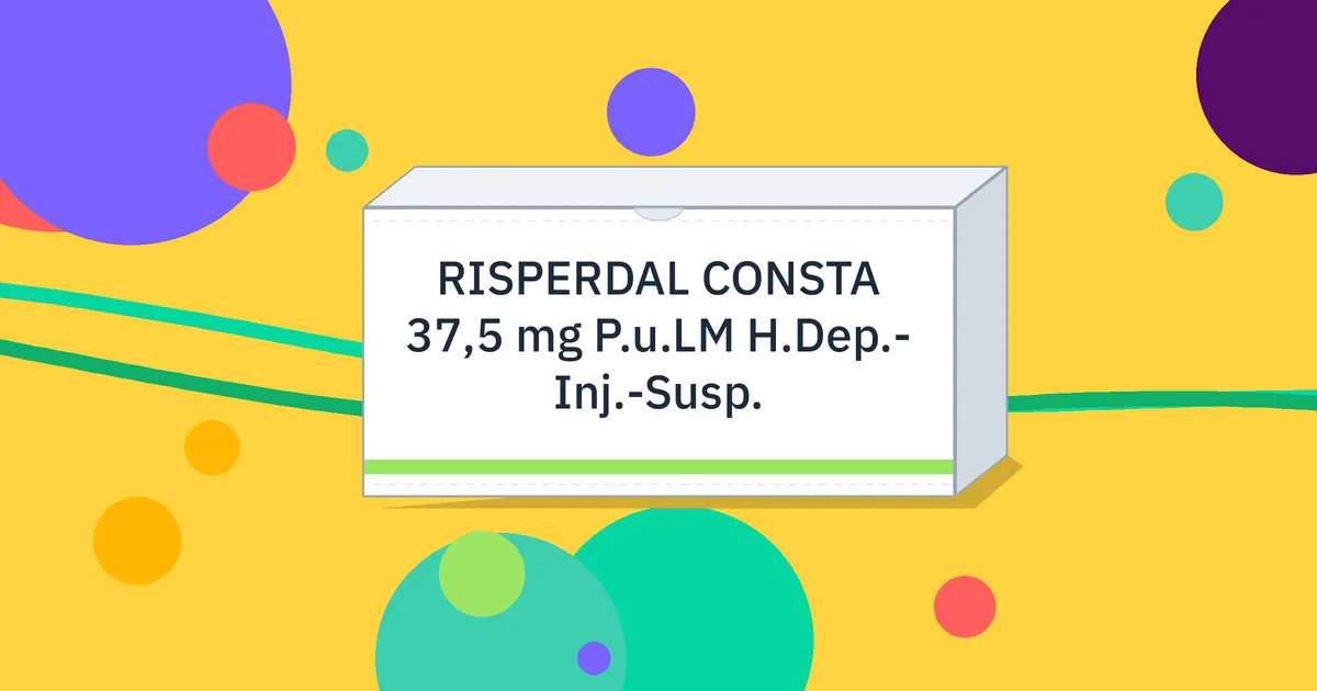 Symbolbild: Packung mit der Aufschrift RISPERDAL CONSTA 37,5 mg P.u.LM H.Dep.-Inj.-Susp. (PZN 06877678) – Verfügbarkeit und Bezug in Apotheken in Frankfurt am Main