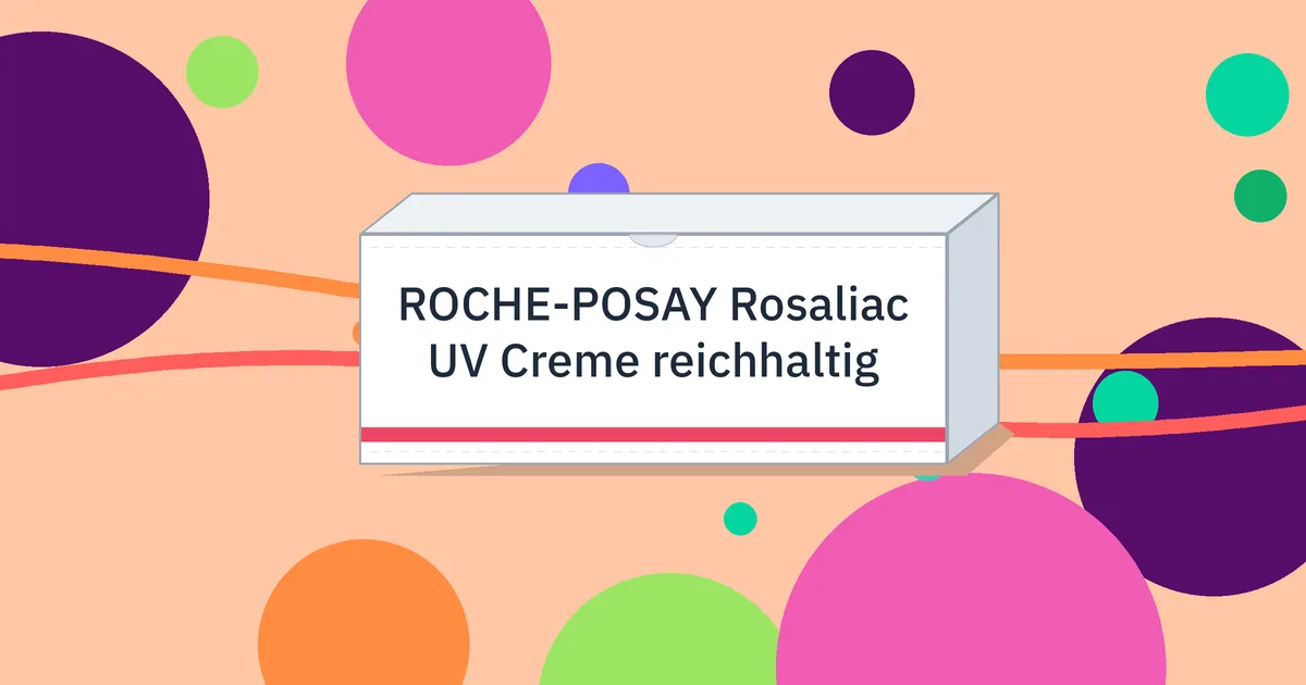 Symbolbild: Packung mit der Aufschrift ROCHE-POSAY Rosaliac UV Creme reichhaltig (PZN 06451873) – Verfügbarkeit und Bezug in Apotheken in Frankfurt am Main