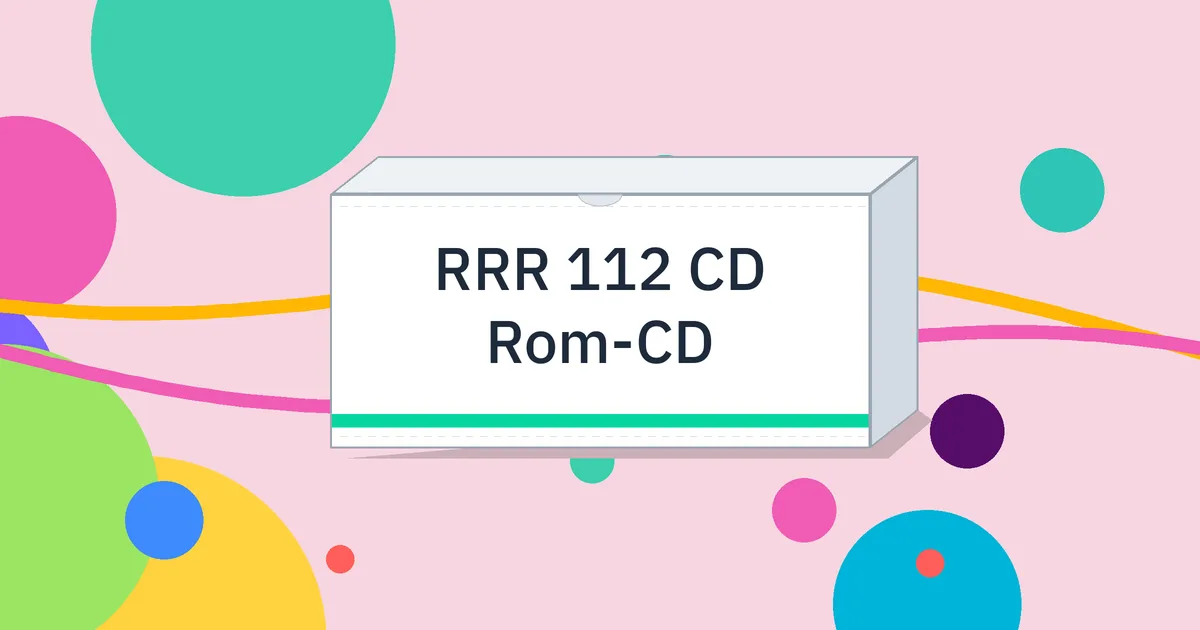 Symbolbild: Packung mit der Aufschrift RRR 112 CD Rom-CD (PZN 05975479) – Verfügbarkeit und Bezug in Apotheken in Frankfurt am Main