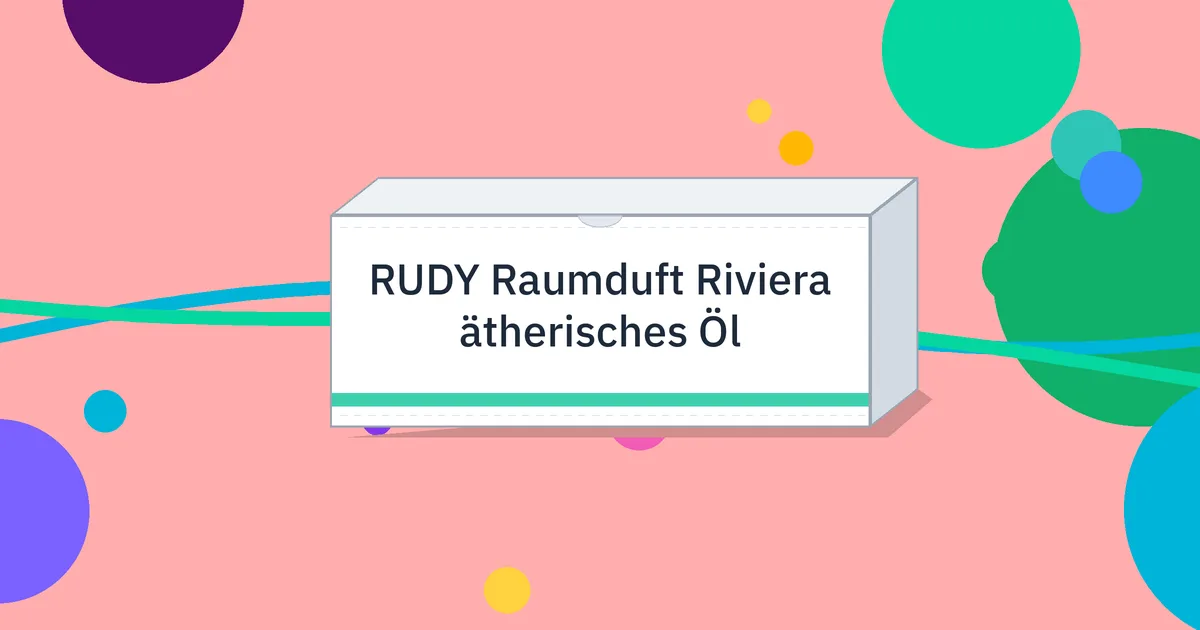 Symbolbild: Packung mit der Aufschrift RUDY Raumduft Riviera ätherisches Öl (PZN 19483946) – Verfügbarkeit und Bezug in Apotheken in Frankfurt am Main