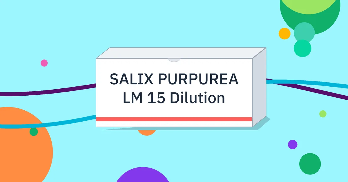 Symbolbild: Packung mit der Aufschrift SALIX PURPUREA LM 15 Dilution (PZN 13178627) – Verfügbarkeit und Bezug in Apotheken in Frankfurt am Main