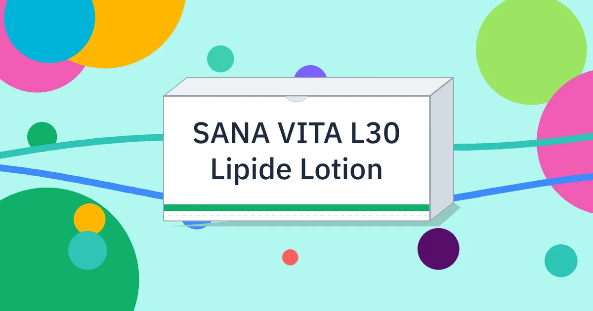 Symbolbild: Packung mit der Aufschrift SANA VITA L30 Lipide Lotion (PZN 00749778) – Verfügbarkeit und Bezug in Apotheken in Frankfurt am Main