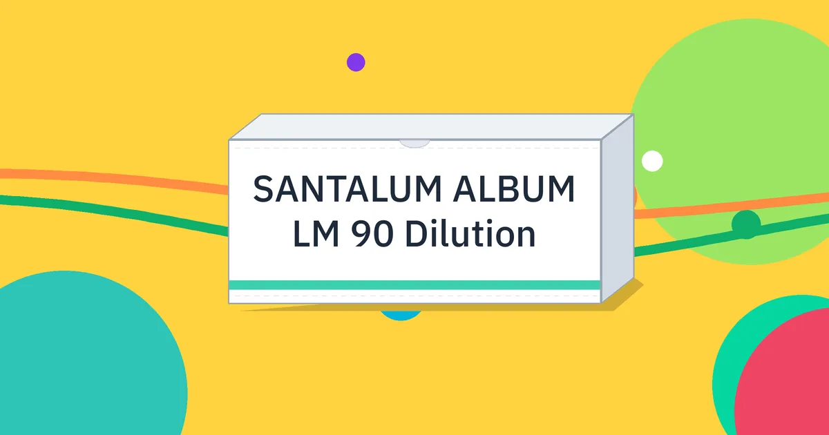 Symbolbild: Packung mit der Aufschrift SANTALUM ALBUM LM 90 Dilution (PZN 13684980) – Verfügbarkeit und Bezug in Apotheken in Frankfurt am Main