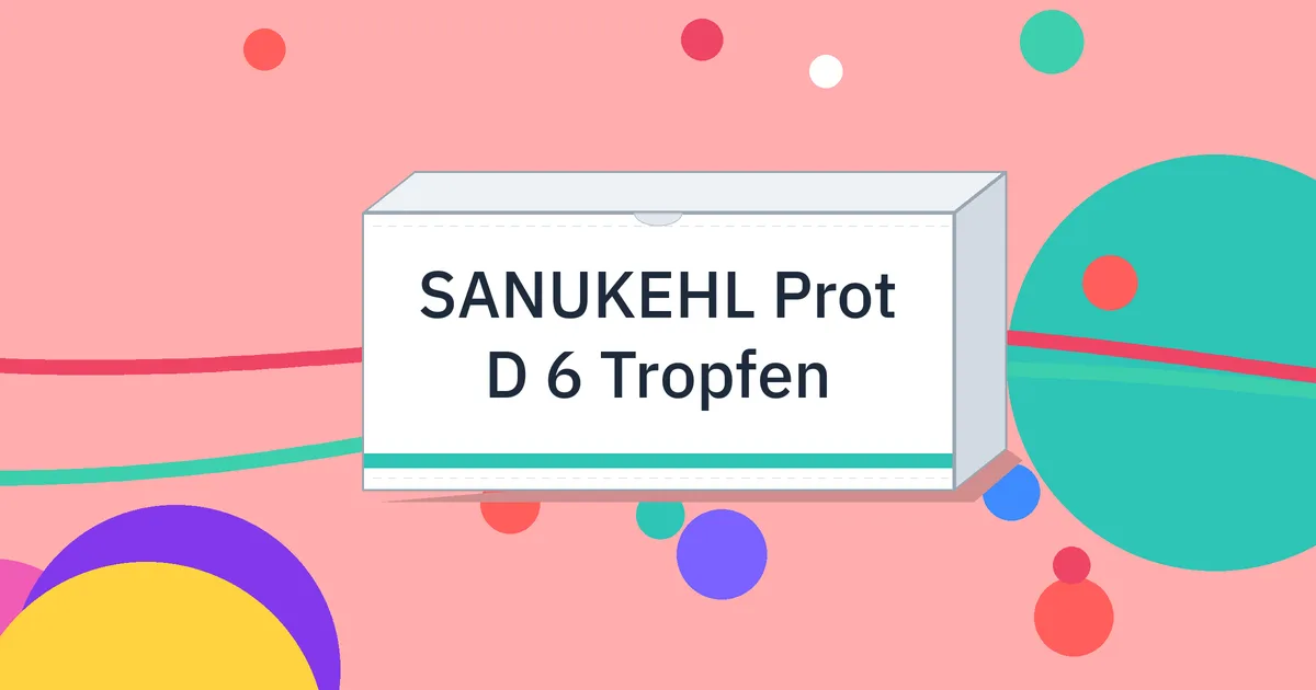 Symbolbild: Packung mit der Aufschrift SANUKEHL Prot D 6 Tropfen (PZN 07402948) – Verfügbarkeit und Bezug in Apotheken in Frankfurt am Main