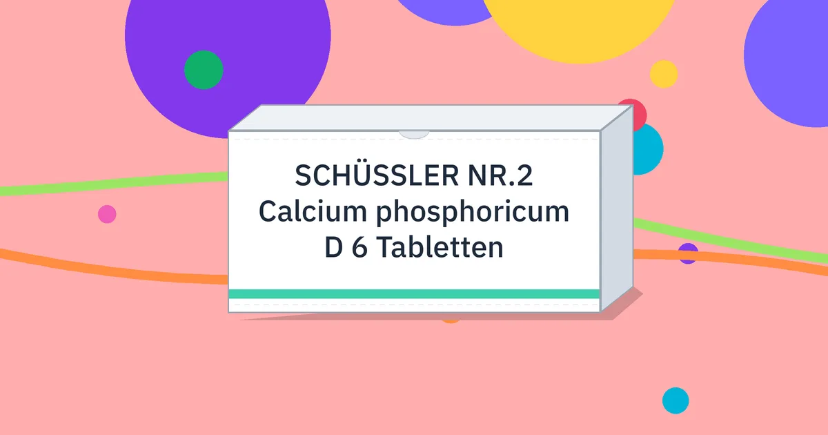 Symbolbild: Packung mit der Aufschrift SCHÜSSLER NR.2 Calcium phosphoricum D 6 Tabletten (PZN 10990386) – Verfügbarkeit und Bezug in Apotheken in Frankfurt am Main