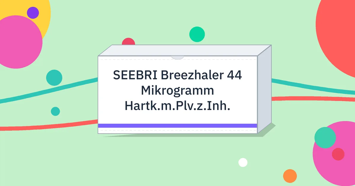 Symbolbild: Packung mit der Aufschrift SEEBRI Breezhaler 44 Mikrogramm Hartk.m.Plv.z.Inh. (PZN 10263083) – Verfügbarkeit und Bezug in Apotheken in Frankfurt am Main