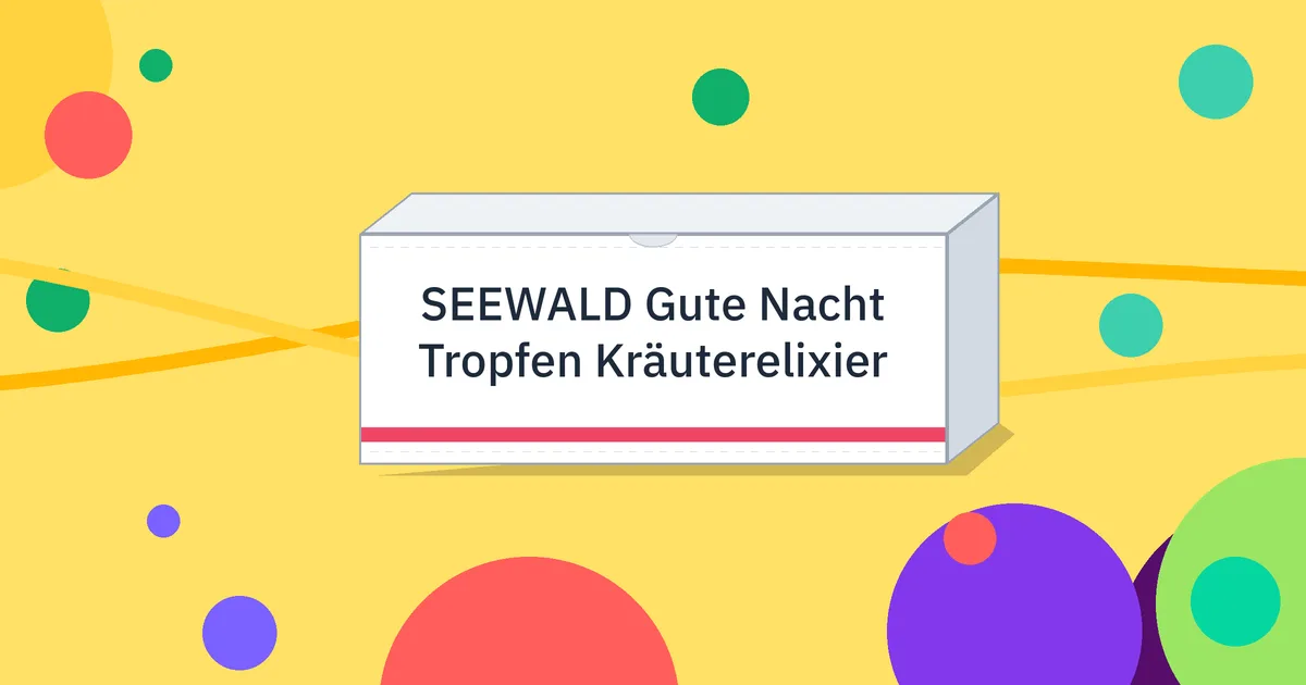 Symbolbild: Packung mit der Aufschrift SEEWALD Gute Nacht Tropfen Kräuterelixier (PZN 19545676) – Verfügbarkeit und Bezug in Apotheken in Frankfurt am Main