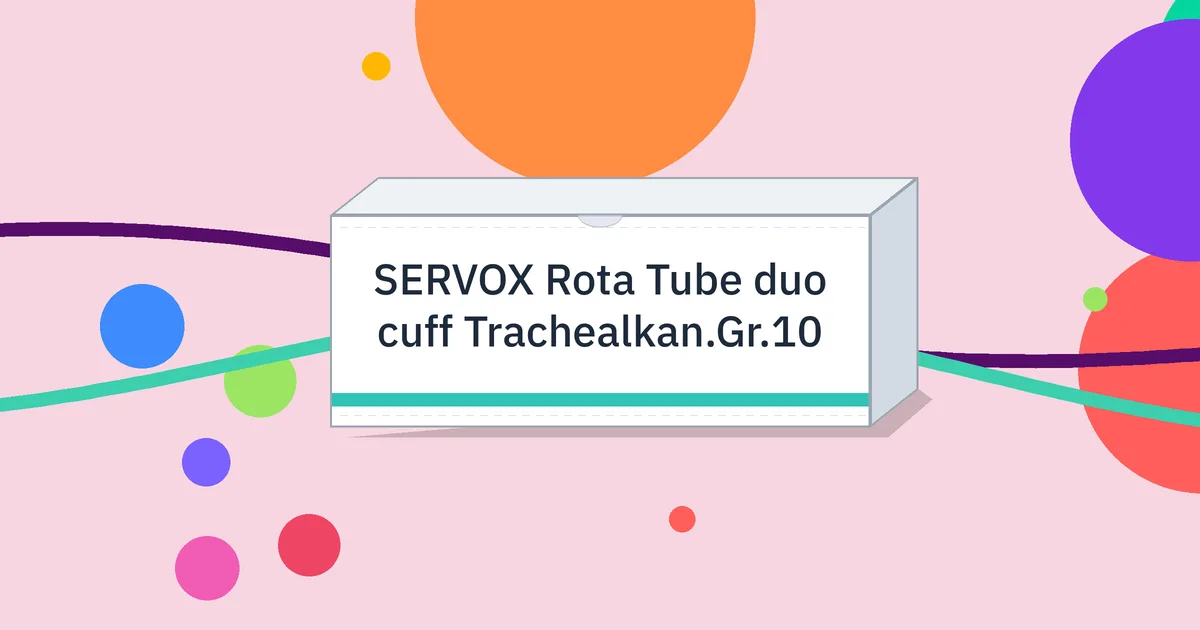 Symbolbild: Packung mit der Aufschrift SERVOX Rota Tube duo cuff Trachealkan.Gr.10 (PZN 10065957) – Verfügbarkeit und Bezug in Apotheken in Frankfurt am Main