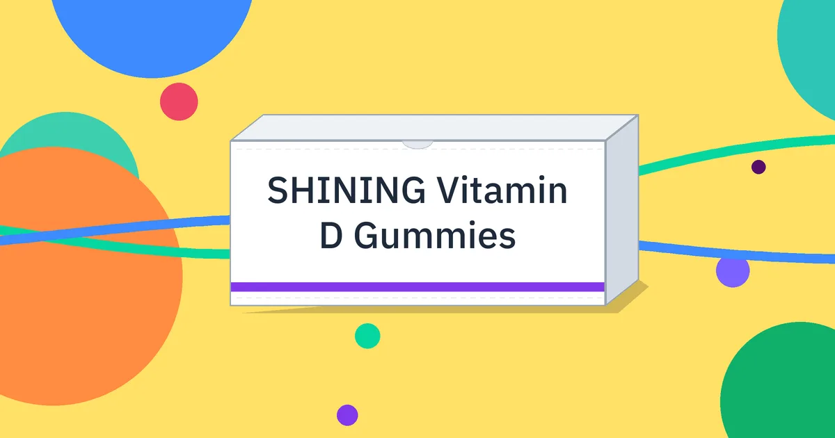 Symbolbild: Packung mit der Aufschrift SHINING Vitamin D Gummies (PZN 18825830) – Verfügbarkeit und Bezug in Apotheken in Frankfurt am Main