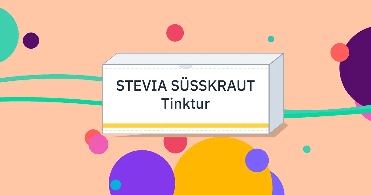 Symbolbild: Packung mit der Aufschrift STEVIA SÜSSKRAUT Tinktur (PZN 18215899) – Verfügbarkeit und Bezug in Apotheken in Frankfurt am Main