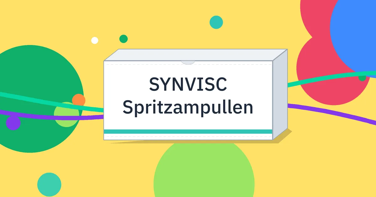 Symbolbild: Packung mit der Aufschrift SYNVISC Spritzampullen (PZN 09178509) – Verfügbarkeit und Bezug in Apotheken in Frankfurt am Main
