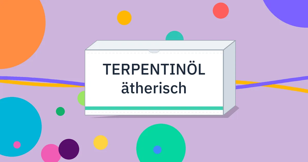 Symbolbild: Packung mit der Aufschrift TERPENTINÖL ätherisch (PZN 15236607) – Verfügbarkeit und Bezug in Apotheken in Frankfurt am Main