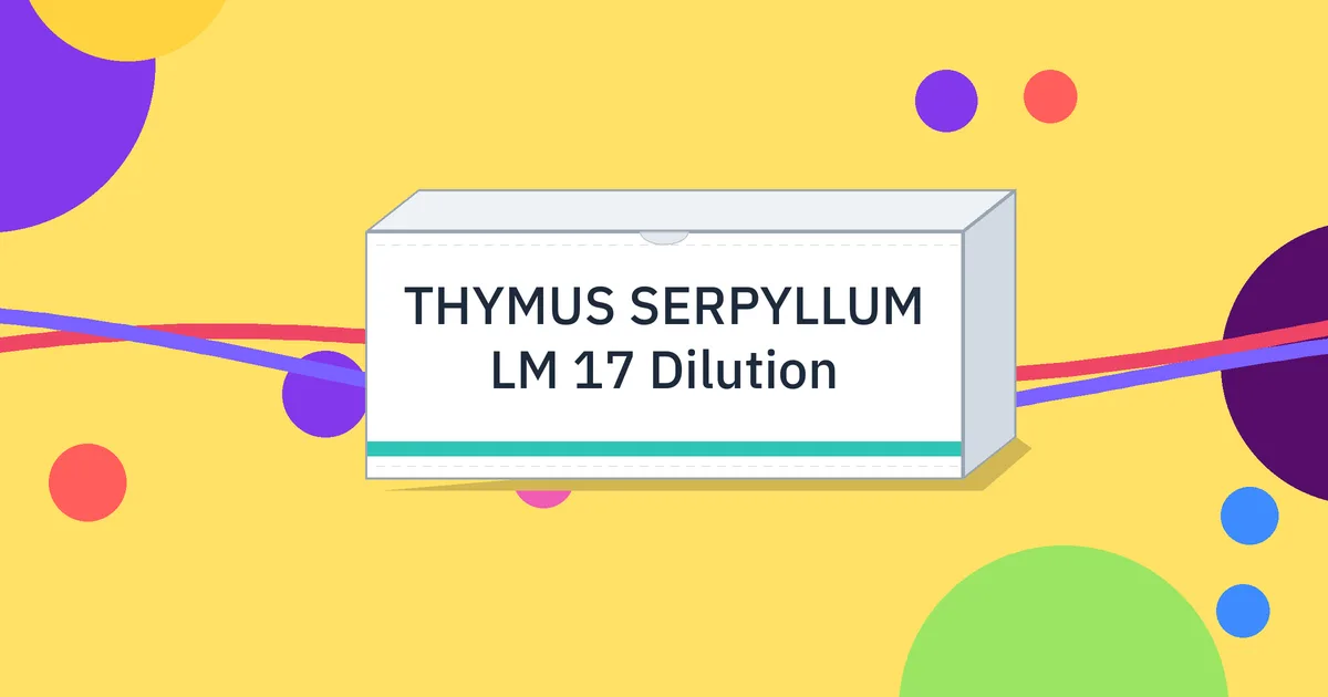 Symbolbild: Packung mit der Aufschrift THYMUS SERPYLLUM LM 17 Dilution (PZN 13223003) – Verfügbarkeit und Bezug in Apotheken in Frankfurt am Main