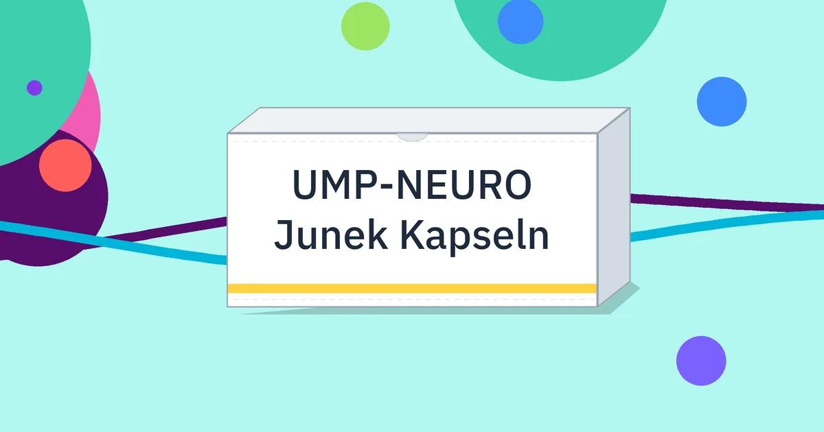 Symbolbild: Packung mit der Aufschrift UMP-NEURO Junek Kapseln (PZN 18310913) – Verfügbarkeit und Bezug in Apotheken in Frankfurt am Main