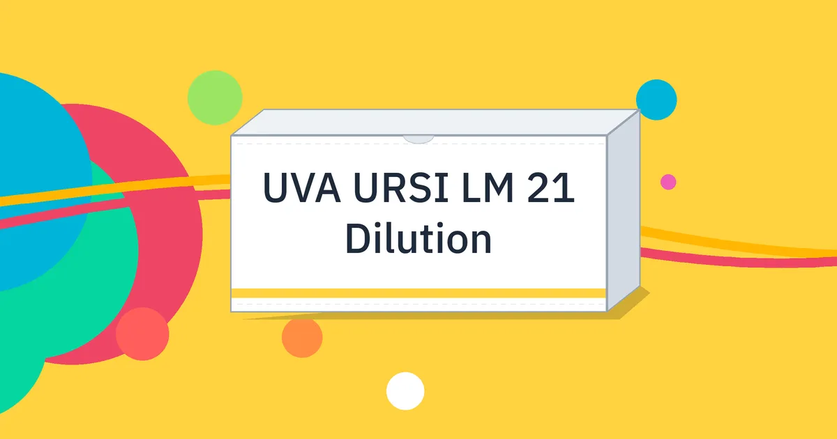 Symbolbild: Packung mit der Aufschrift UVA URSI LM 21 Dilution (PZN 13259219) – Verfügbarkeit und Bezug in Apotheken in Frankfurt am Main
