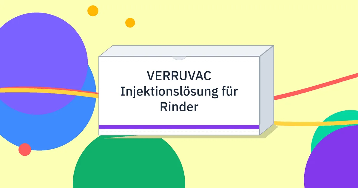 Symbolbild: Packung mit der Aufschrift VERRUVAC Injektionslösung für Rinder (PZN 02944840) – Verfügbarkeit und Bezug in Apotheken in Frankfurt am Main