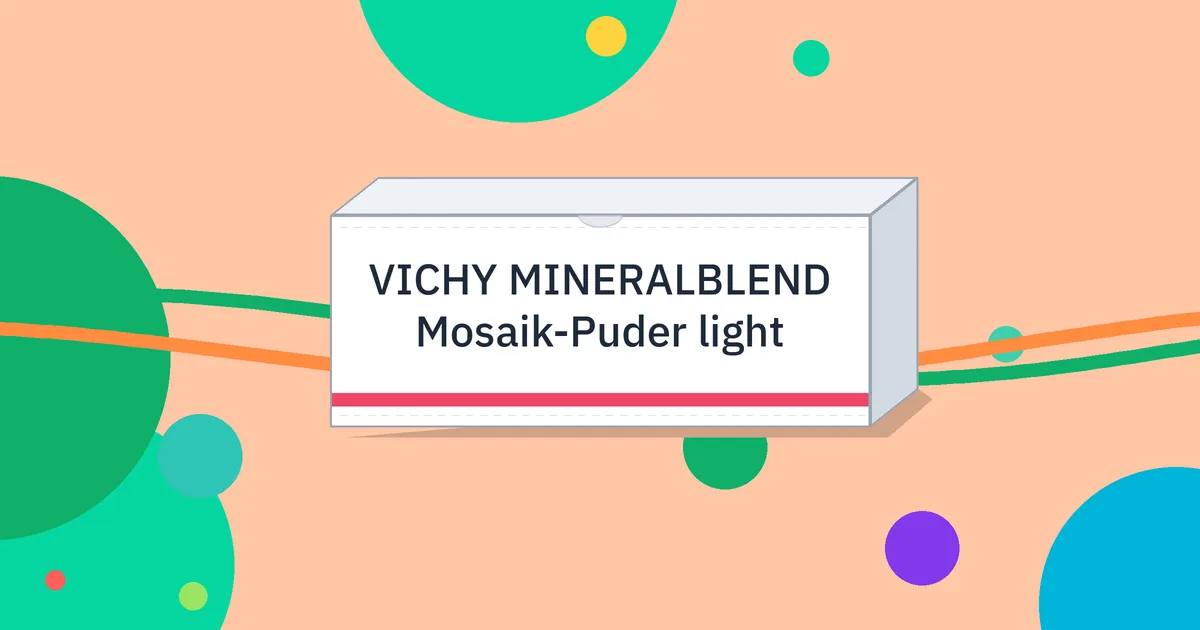 Symbolbild: Packung mit der Aufschrift VICHY MINERALBLEND Mosaik-Puder light (PZN 15293516) – Verfügbarkeit und Bezug in Apotheken in Frankfurt am Main