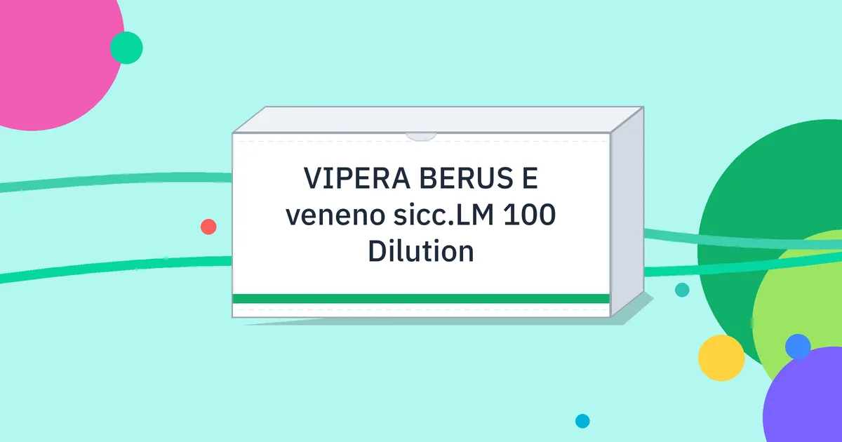 Symbolbild: Packung mit der Aufschrift VIPERA BERUS E veneno sicc.LM 100 Dilution (PZN 13277559) – Verfügbarkeit und Bezug in Apotheken in Frankfurt am Main