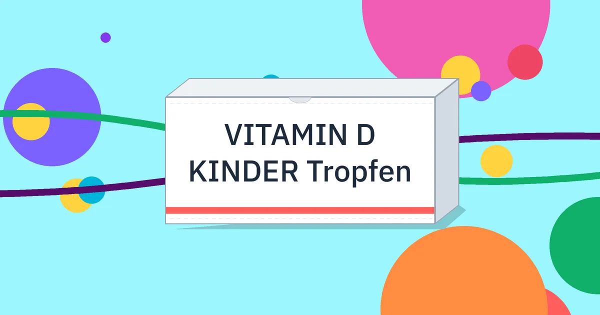 Symbolbild: Packung mit der Aufschrift VITAMIN D KINDER Tropfen (PZN 18832184) – Verfügbarkeit und Bezug in Apotheken in Frankfurt am Main