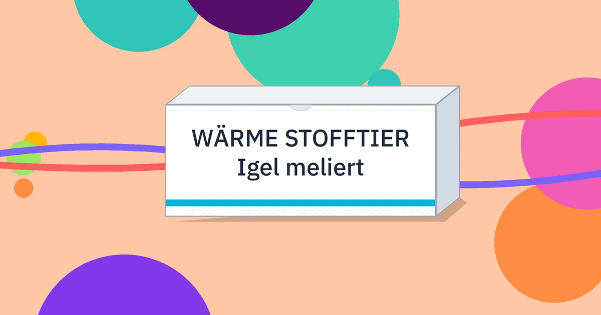 Symbolbild: Packung mit der Aufschrift WÄRME STOFFTIER Igel meliert (PZN 09483046) – Verfügbarkeit und Bezug in Apotheken in Frankfurt am Main