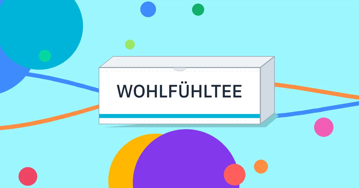 Symbolbild: Packung mit der Aufschrift WOHLFÜHLTEE (PZN 20381180) – Verfügbarkeit und Bezug in Apotheken in Frankfurt am Main