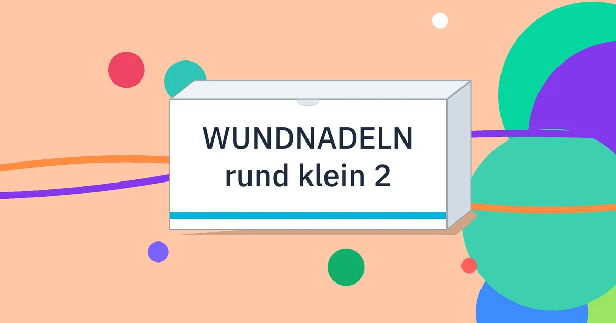 Symbolbild: Packung mit der Aufschrift WUNDNADELN rund klein 2 (PZN 02009809) – Verfügbarkeit und Bezug in Apotheken in Frankfurt am Main